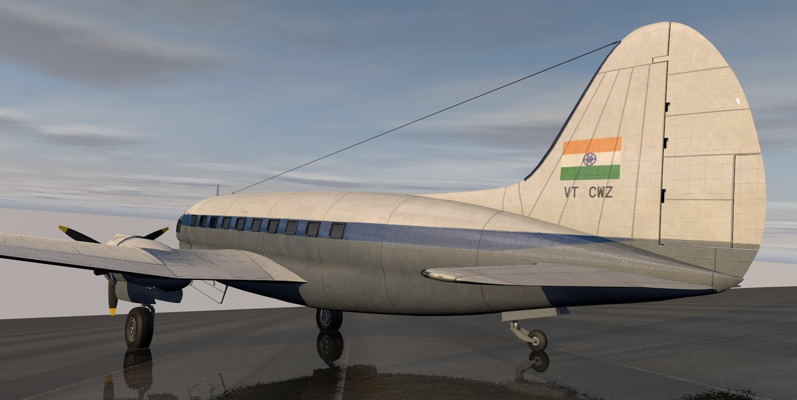 Curtiss Wright CW-20 Airliner 3D Model by ChipBassChaos