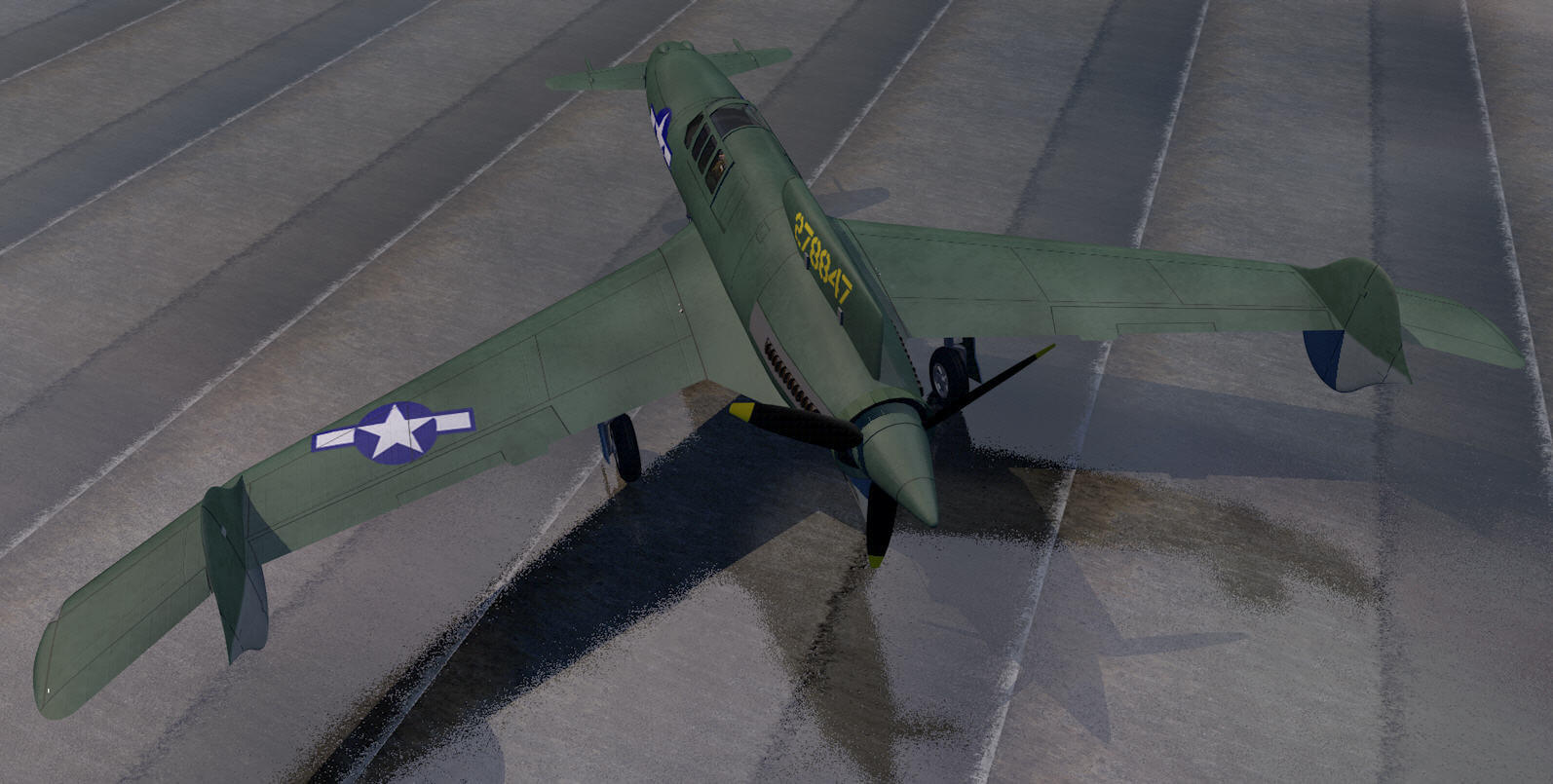 Curtiss-Wright XP-55 Ascender 3D Model by ChipBassChaos