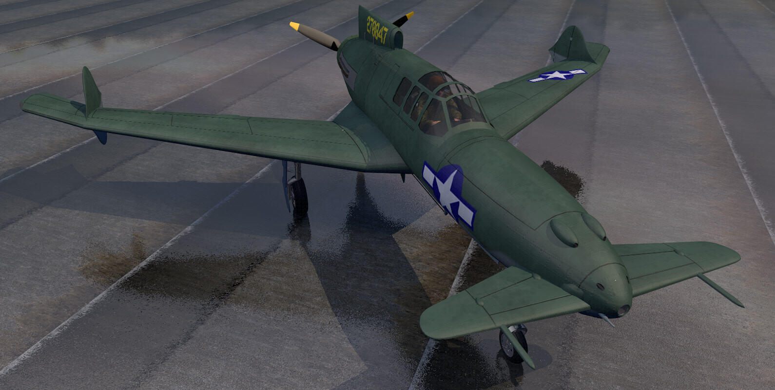 Curtiss-Wright XP-55 Ascender 3D Model by ChipBassChaos