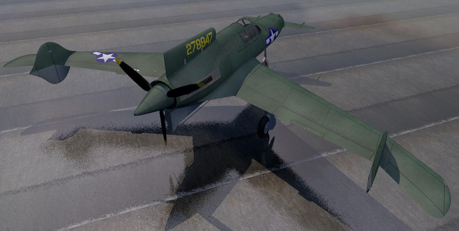 Curtiss-Wright XP-55 Ascender 3D Model by ChipBassChaos