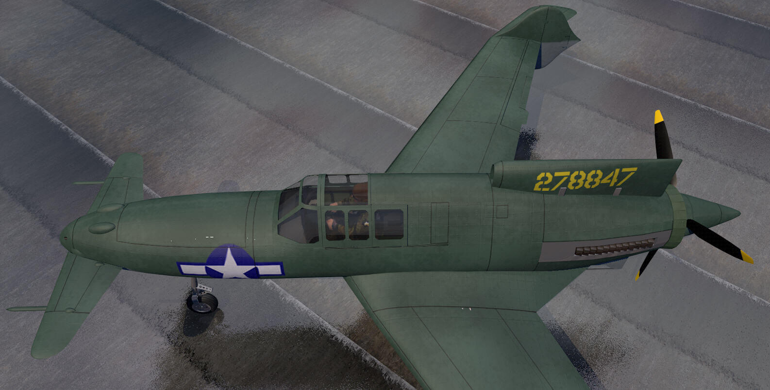 Curtiss-Wright XP-55 Ascender 3D Model by ChipBassChaos