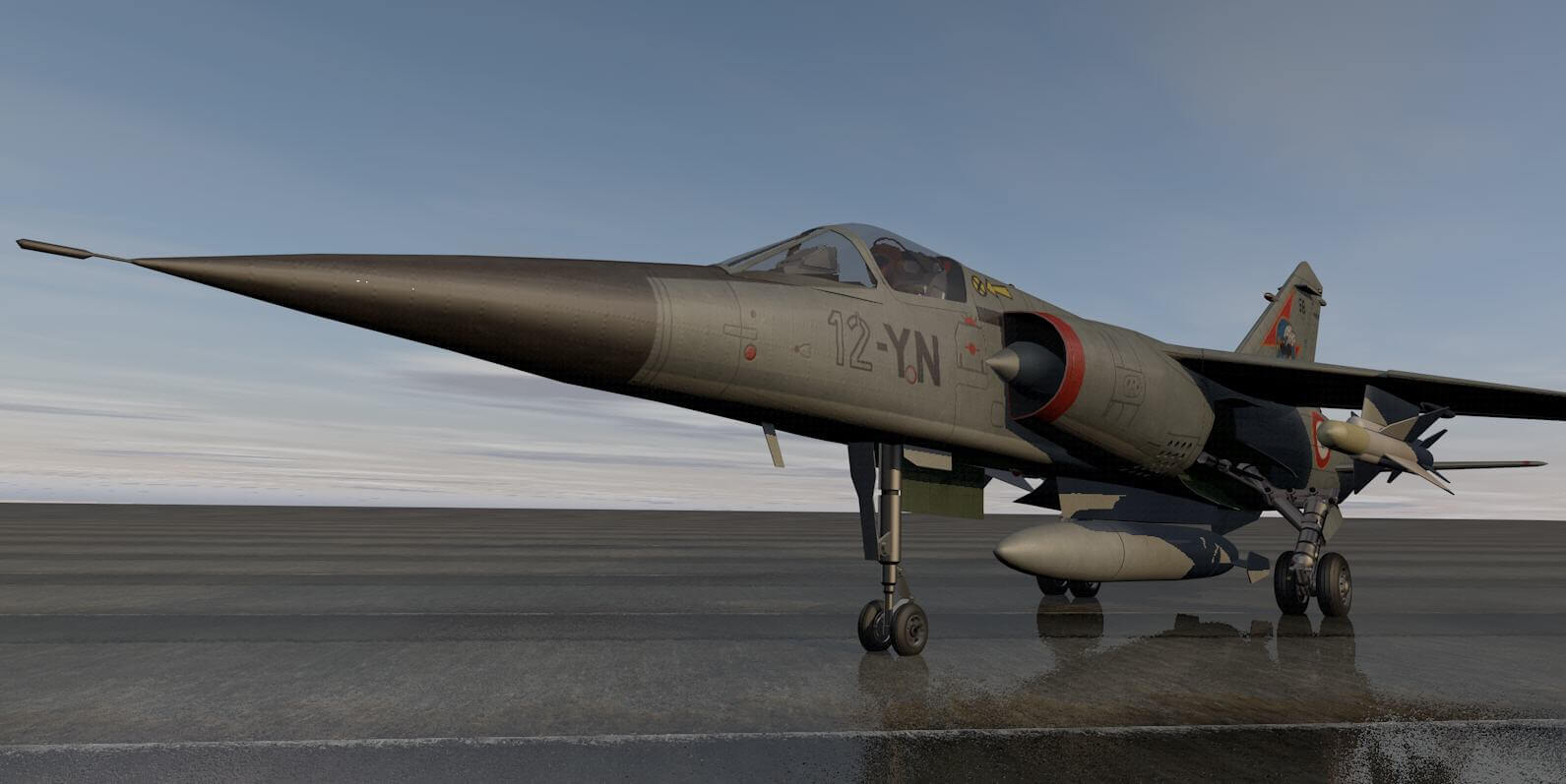 Dassault Mirage F1 - 3D Model by ChipBassChaos