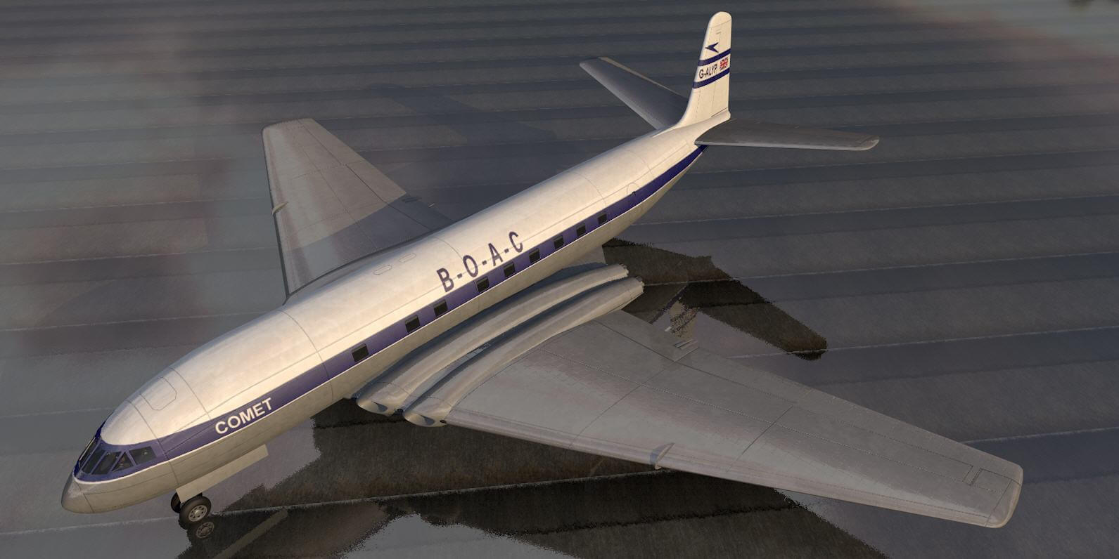 De Havilland Dh 106 Comet MK-1 3D Model by ChipBassChaos