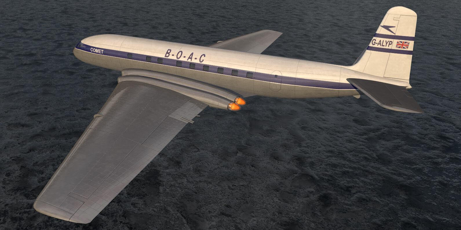 De Havilland Dh 106 Comet MK-1 3D Model by ChipBassChaos