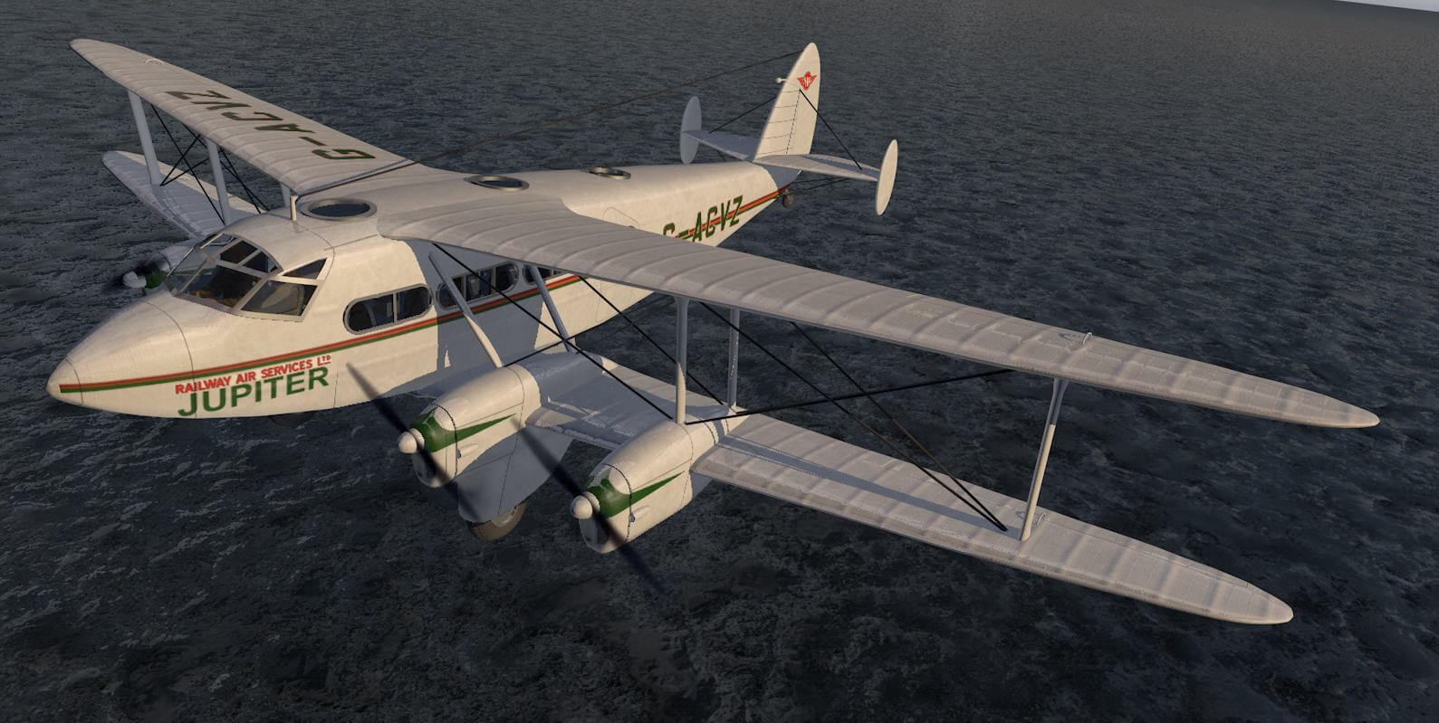 De Havilland DH-86 Express 3D Model by ChipBassChaos
