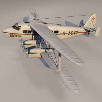De Havilland DH-86 Express 3D Model by ChipBassChaos