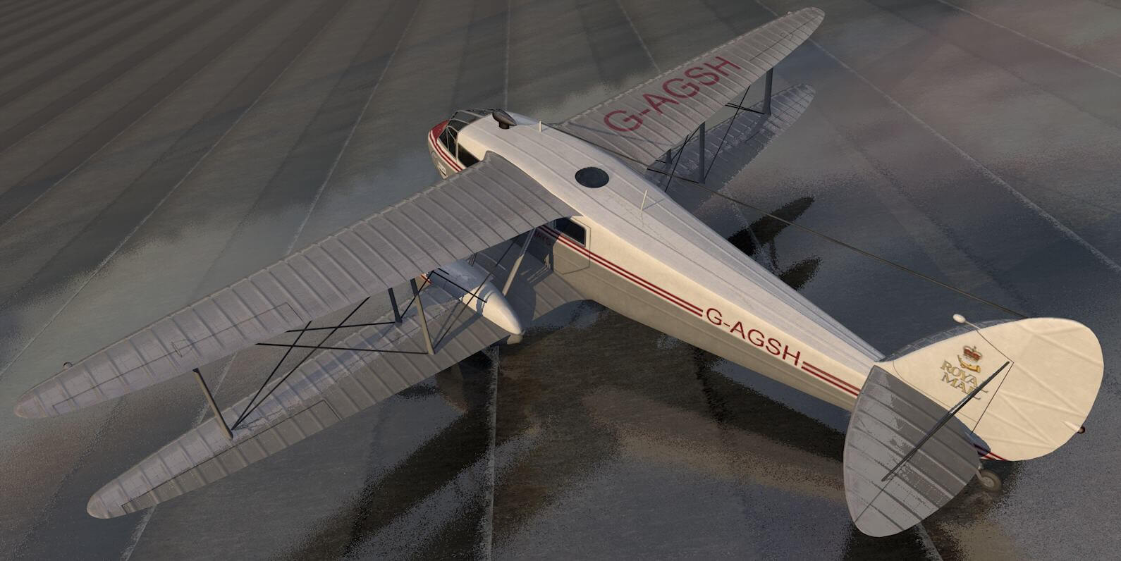 De Havilland DH-89 Dragon Rapide 3D Model by ChipBassChaos