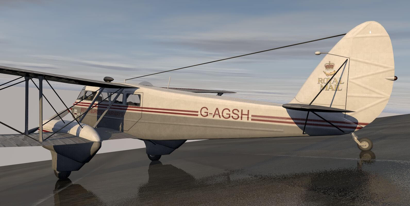 De Havilland DH-89 Dragon Rapide 3D Model by ChipBassChaos