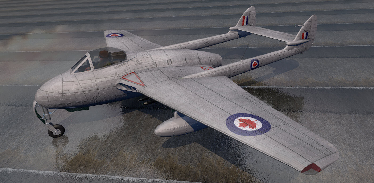 DeHavilland DH-100 Vampire Fb MK-5 3D Model by ChipBassChaos