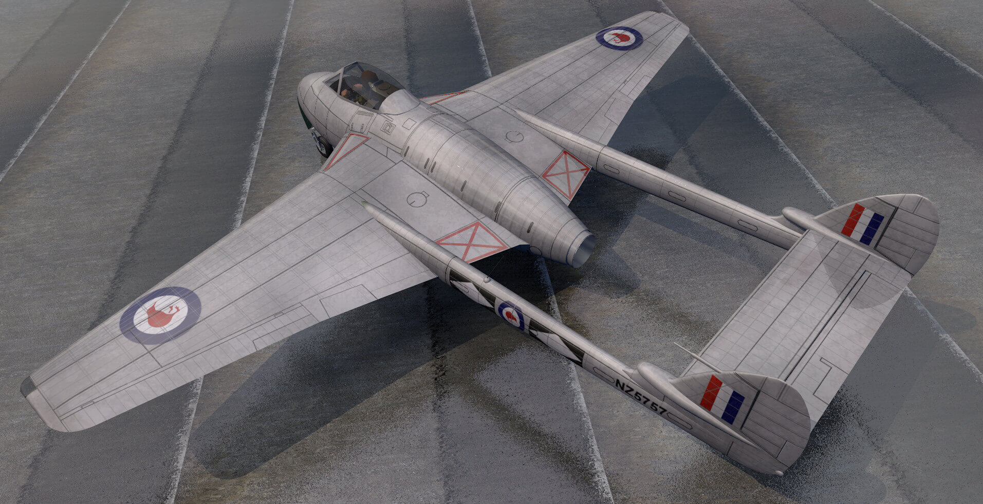 DeHavilland DH-100 Vampire Fb MK-5 3D Model by ChipBassChaos
