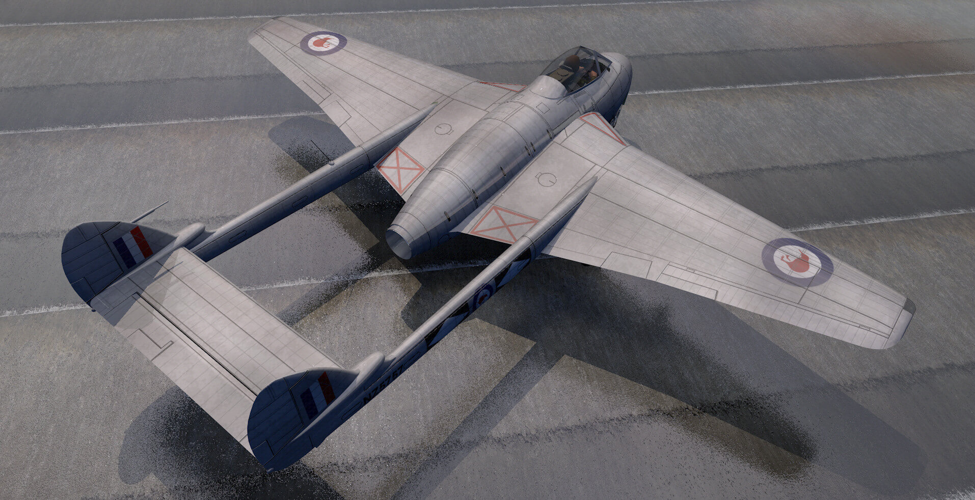 DeHavilland DH-100 Vampire Fb MK-5 3D Model by ChipBassChaos