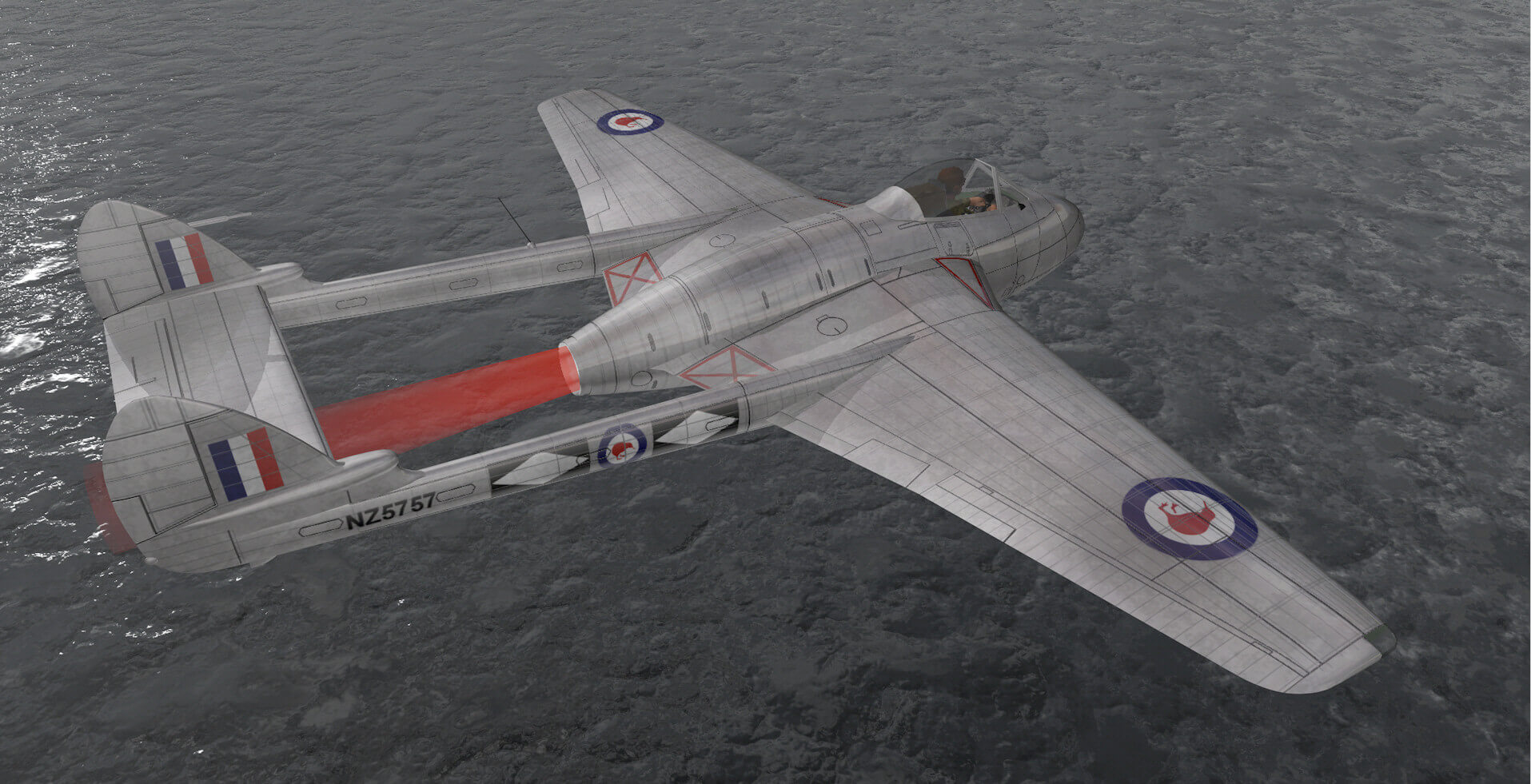 DeHavilland DH-100 Vampire Fb MK-5 3D Model by ChipBassChaos