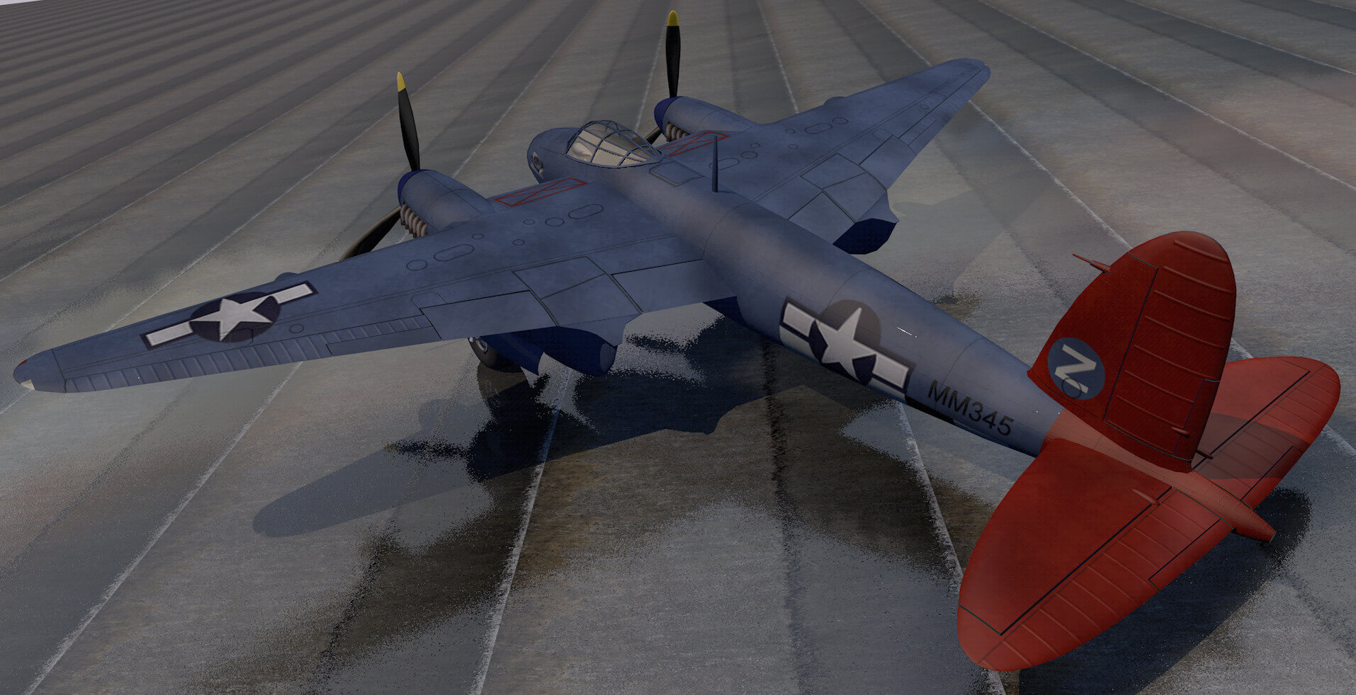 DeHavilland Mosquito PR Mk-16 (USAF) - 3D Model by ChipBassChaos
