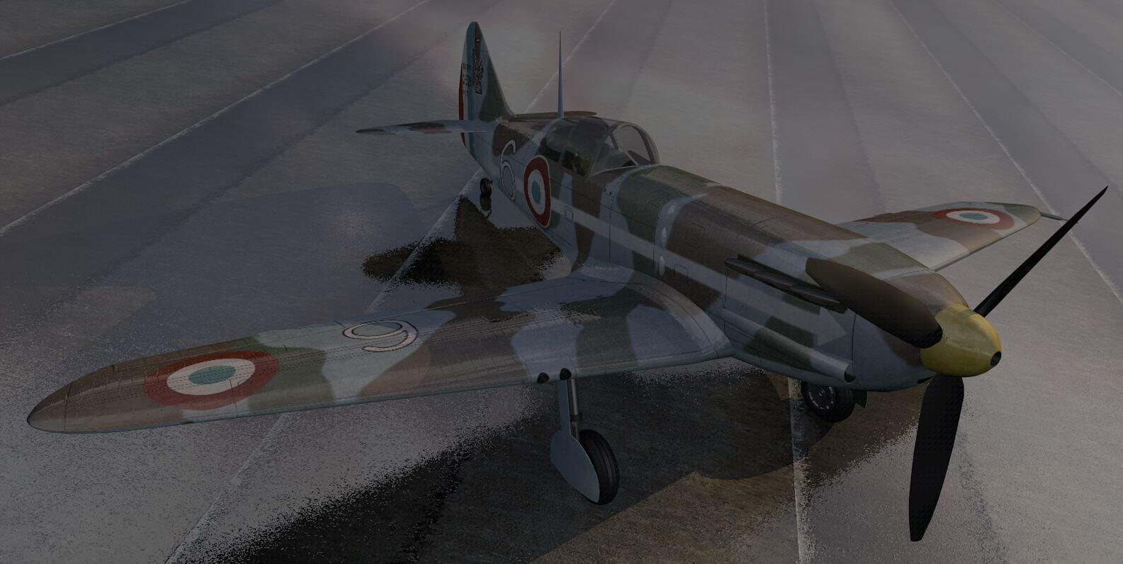 Dewoitine D-520 3D Model by ChipBassChaos