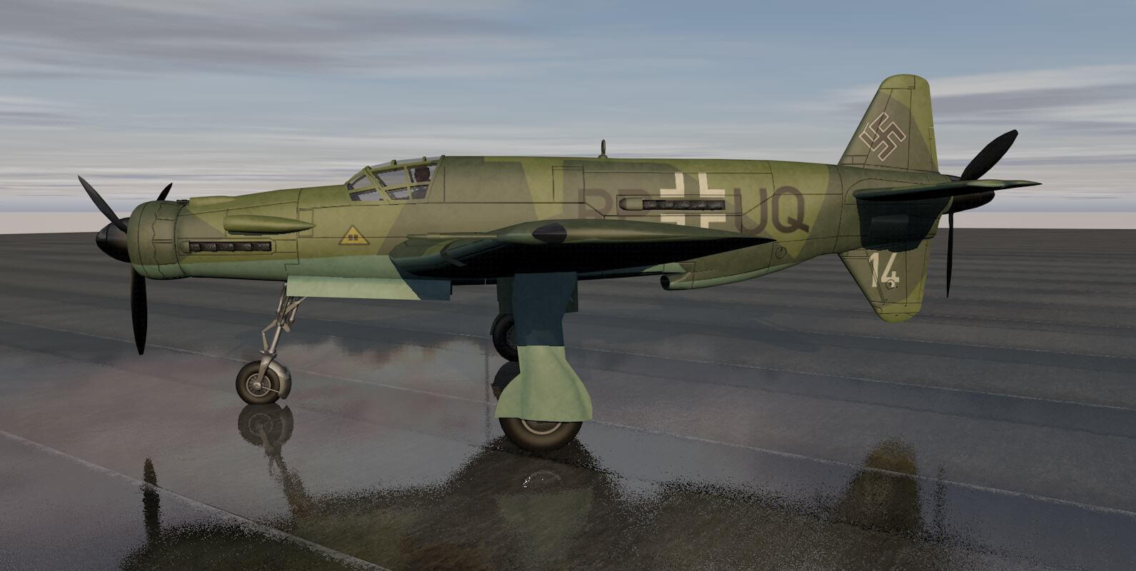 Dornier Do-335 A-1 3D Model by ChipBassChaos