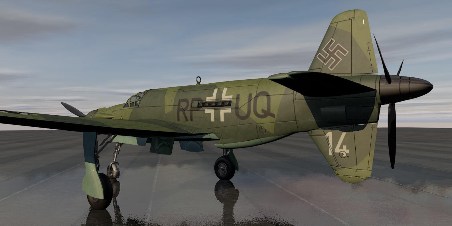 Dornier Do-335 A-1 3D Model by ChipBassChaos