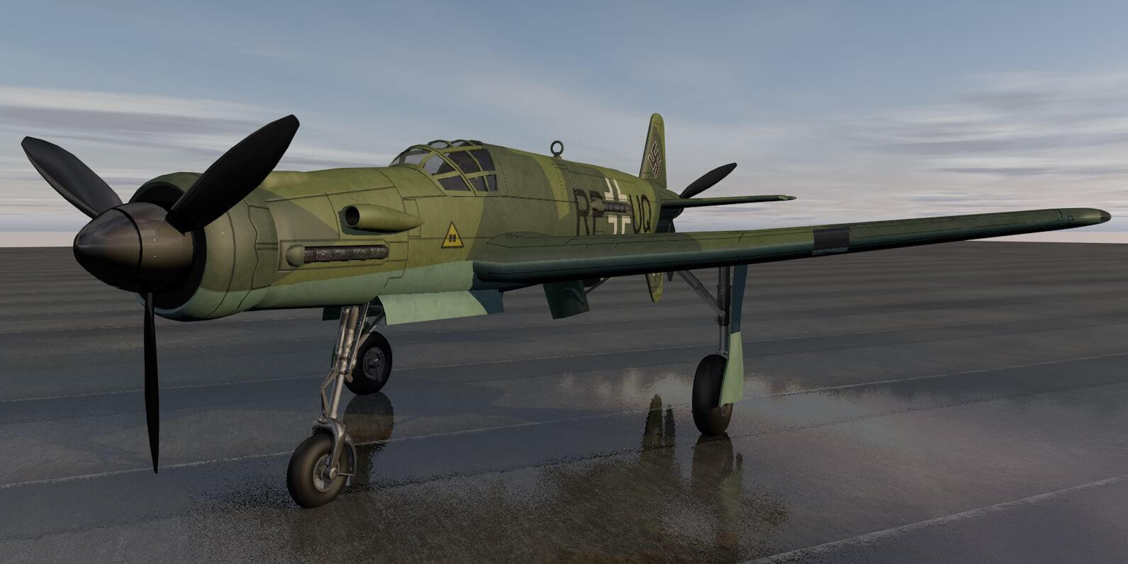 Dornier Do-335 A-1 3D Model by ChipBassChaos