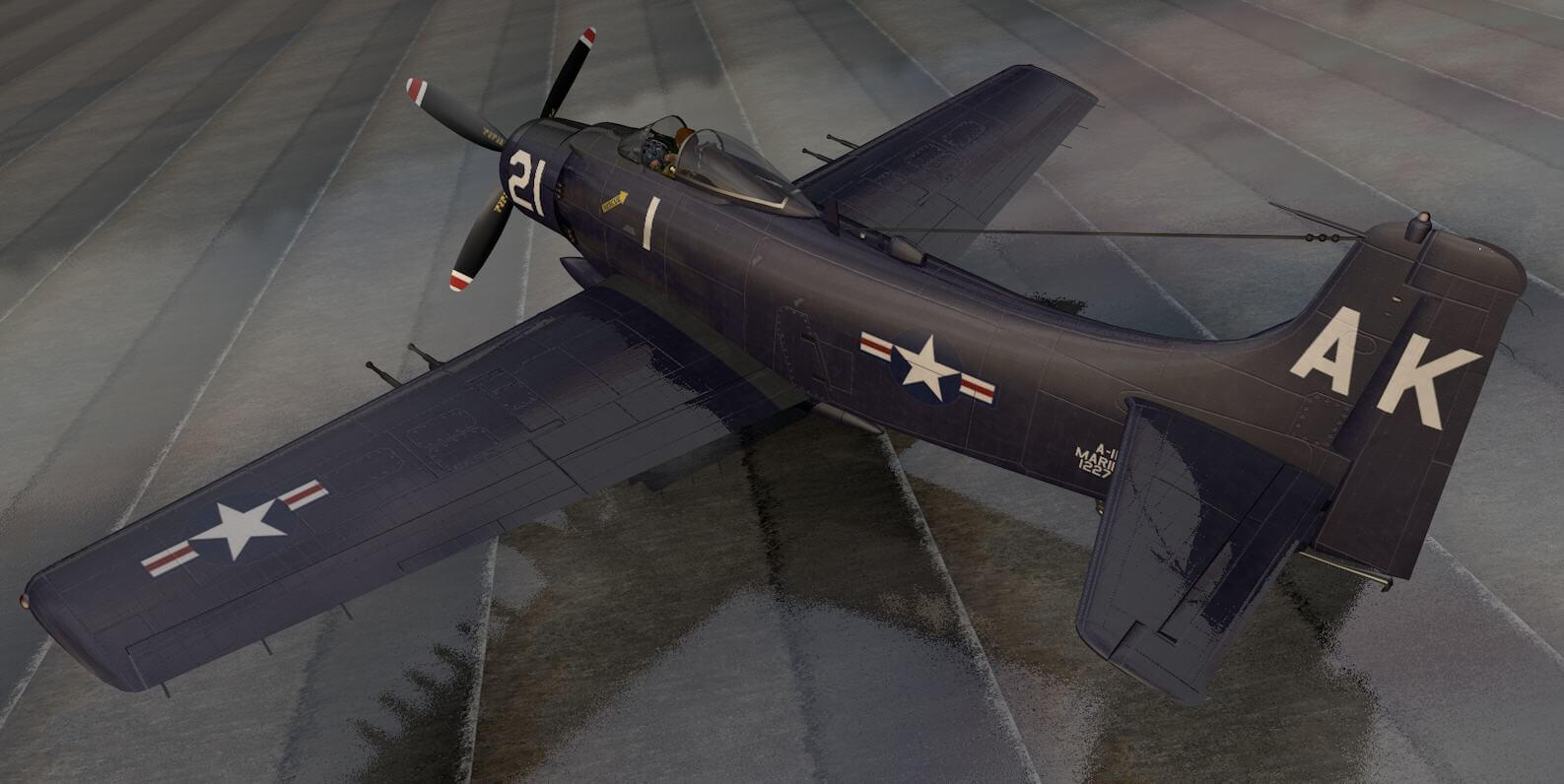 Douglas A-1H or AD-6 Skyraider 3D Model by ChipBassChaos