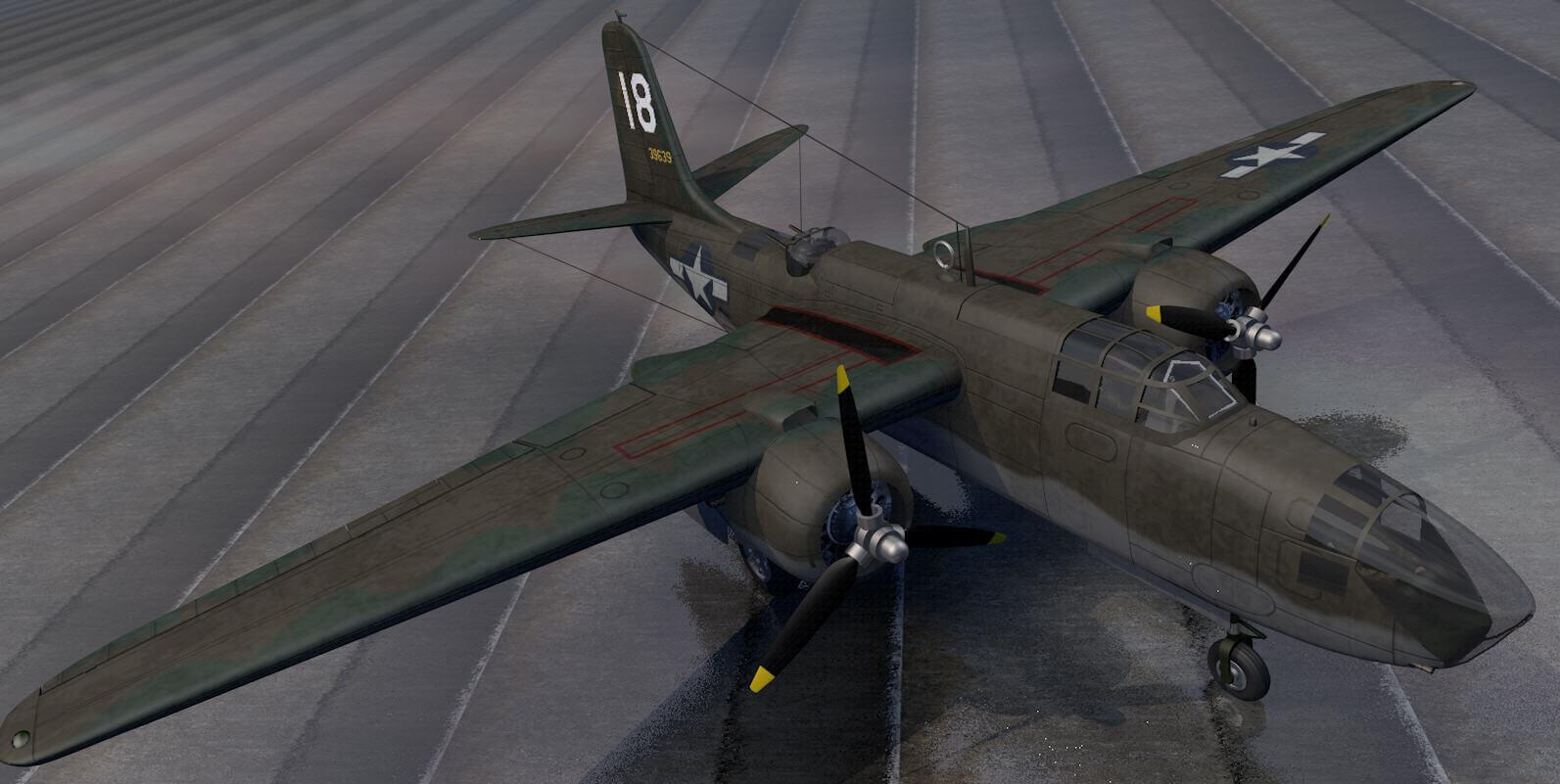 Douglas A-20J Havoc - Boston Mk-5 3D Model by ChipBassChaos