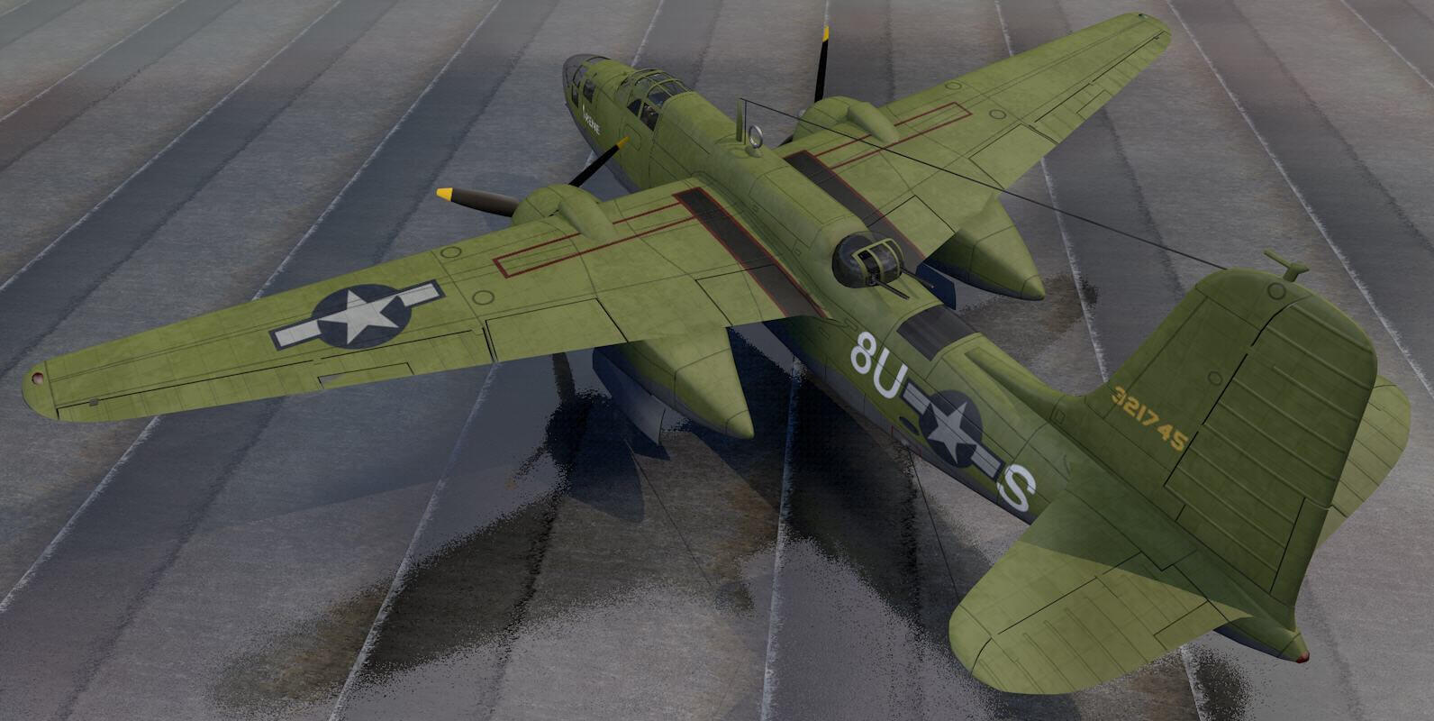 Douglas A-20J Havoc - Boston Mk-5 3D Model by ChipBassChaos