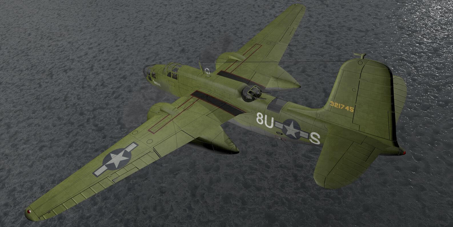 Douglas A-20J Havoc - Boston Mk-5 3D Model by ChipBassChaos