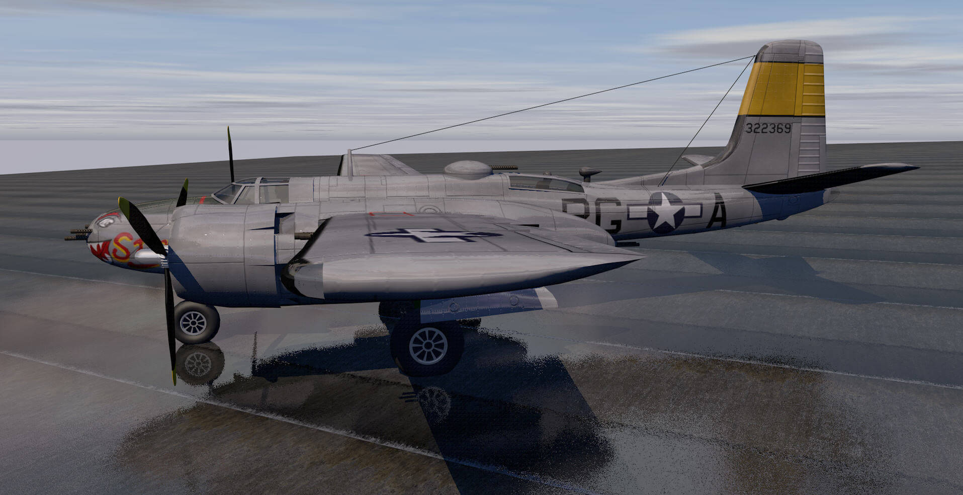 Douglas A-26B Invader 3D Model by ChipBassChaos