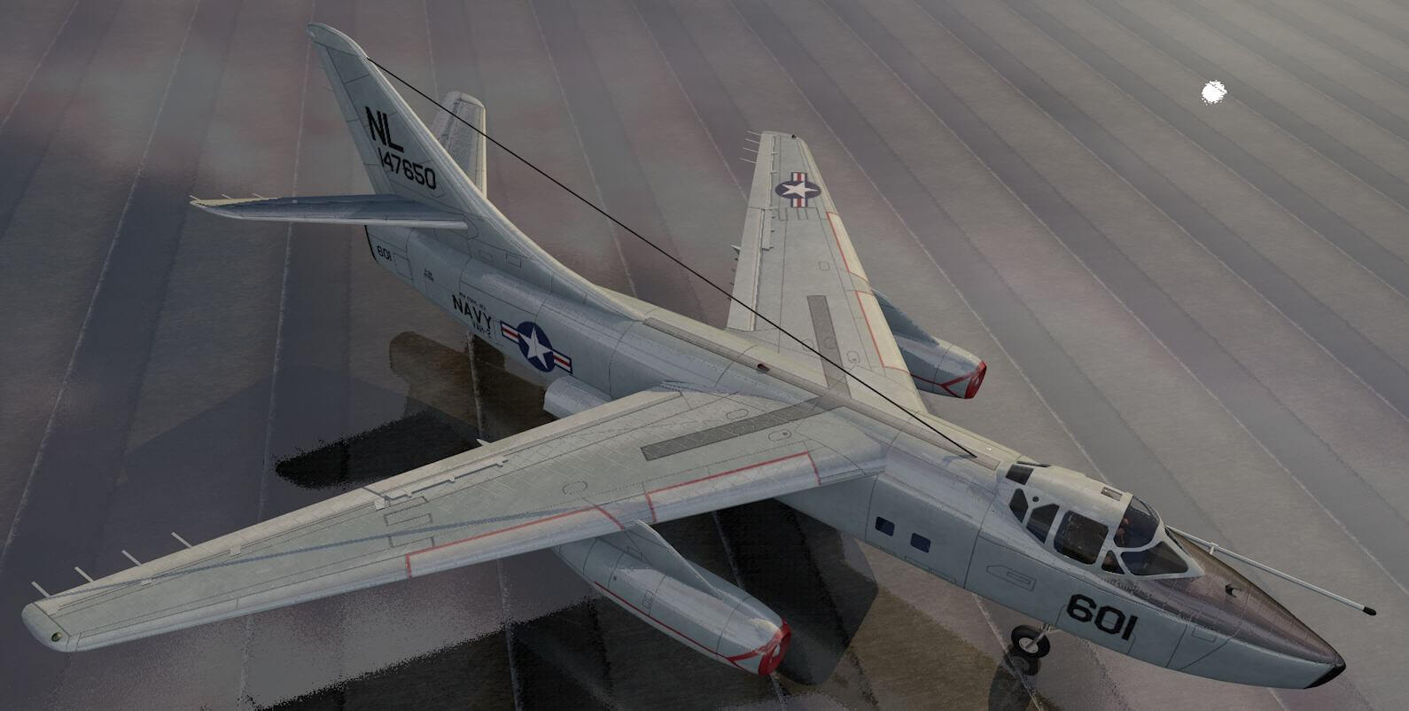 Douglas A-3B Skywarrior 3D Model by ChipBassChaos