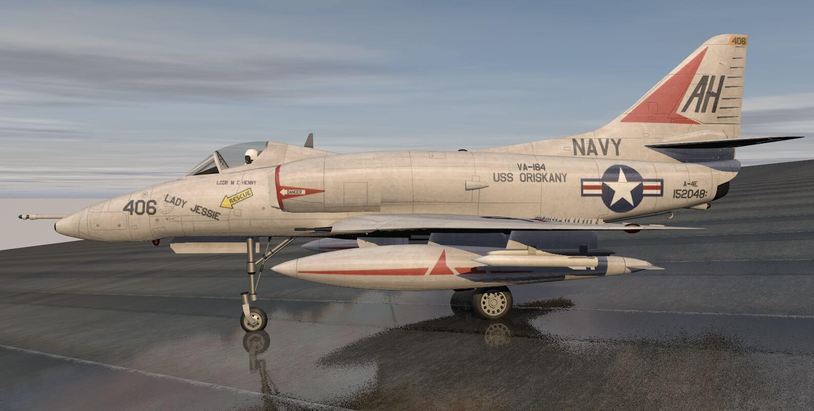 Douglas A-4E Skyhawk 3D Model by ChipBassChaos