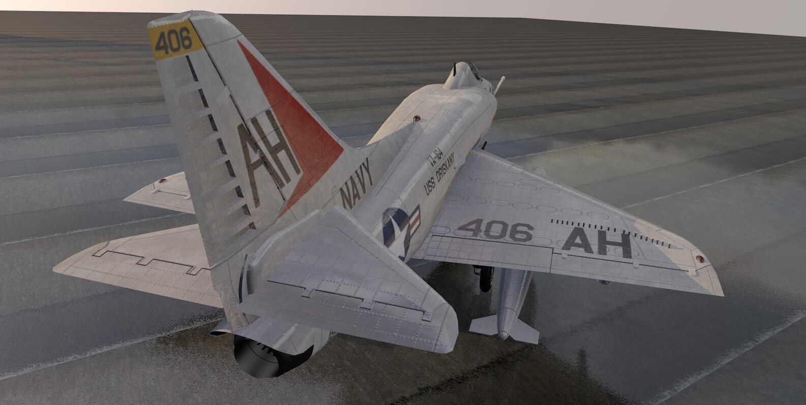 Douglas A-4E Skyhawk 3D Model by ChipBassChaos