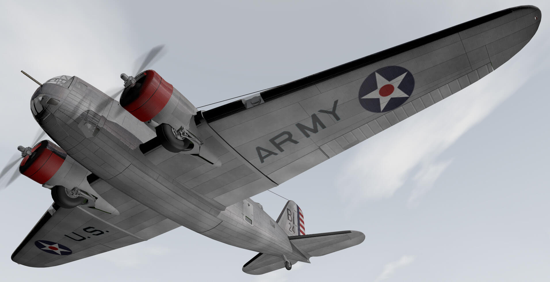 Douglas B-18 Bolo 3D Model by ChipBassChaos