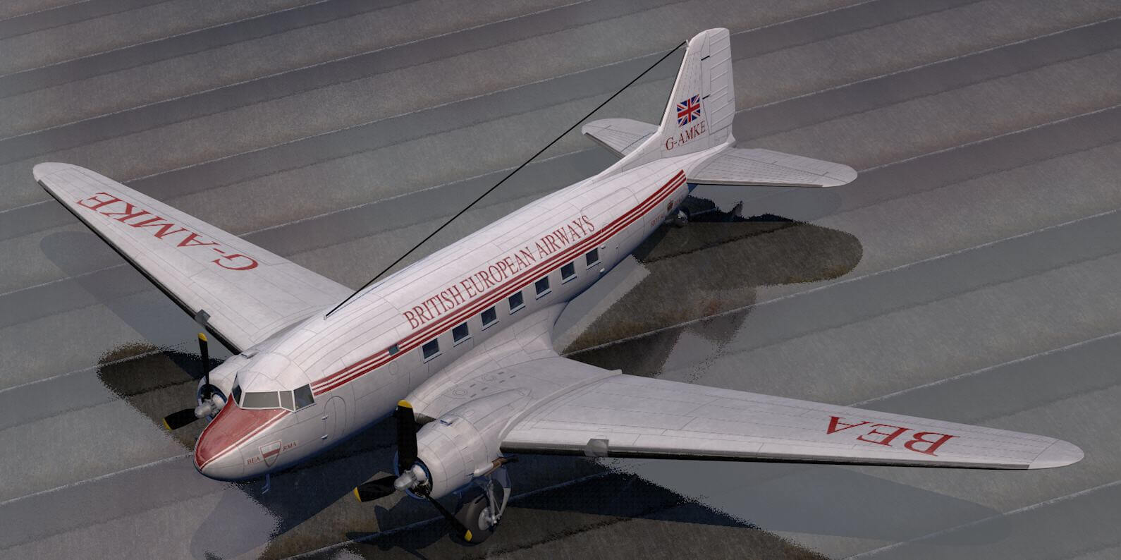 Douglas DC-3 Airliner 3D Model by ChipBassChaos