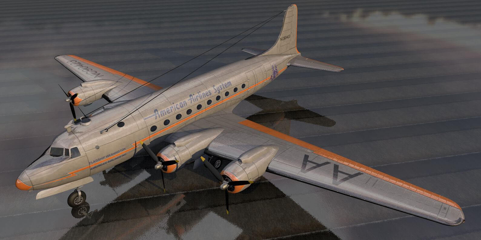 Douglas DC-4 (C-54 Skymaster) 3D Model by ChipBassChaos