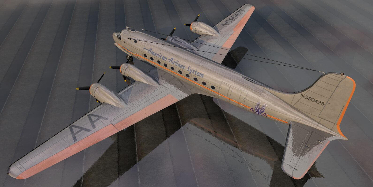 Douglas DC-4 (C-54 Skymaster) 3D Model by ChipBassChaos