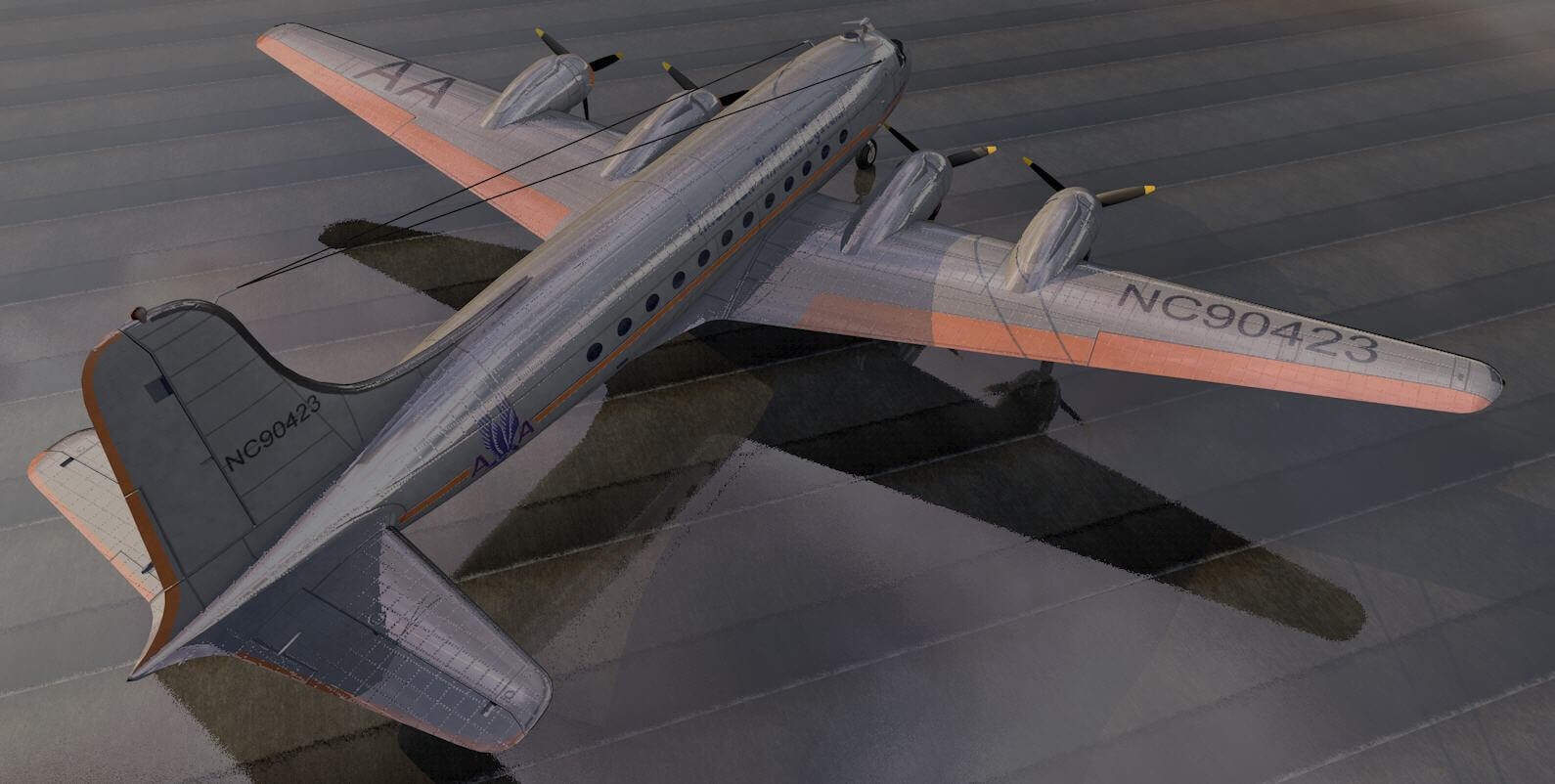 Douglas DC-4 (C-54 Skymaster) 3D Model by ChipBassChaos