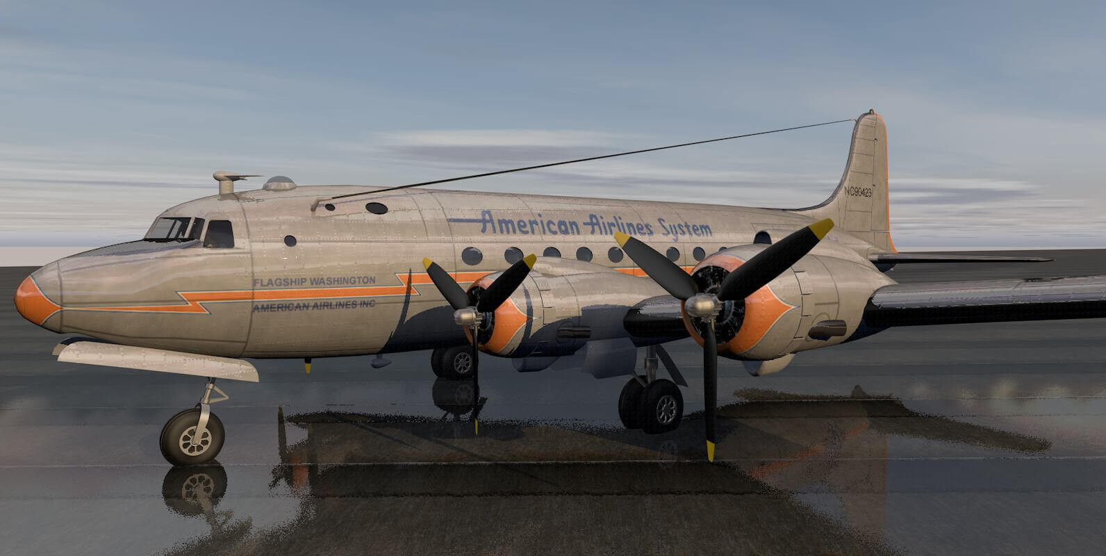 Douglas DC-4 (C-54 Skymaster) 3D Model by ChipBassChaos