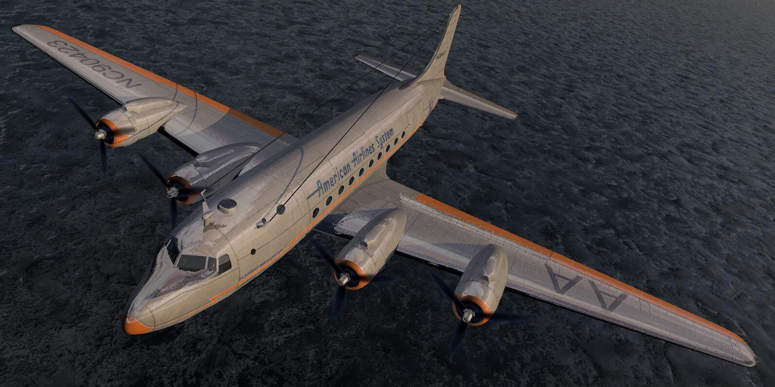 Douglas DC-4 (C-54 Skymaster) 3D Model by ChipBassChaos