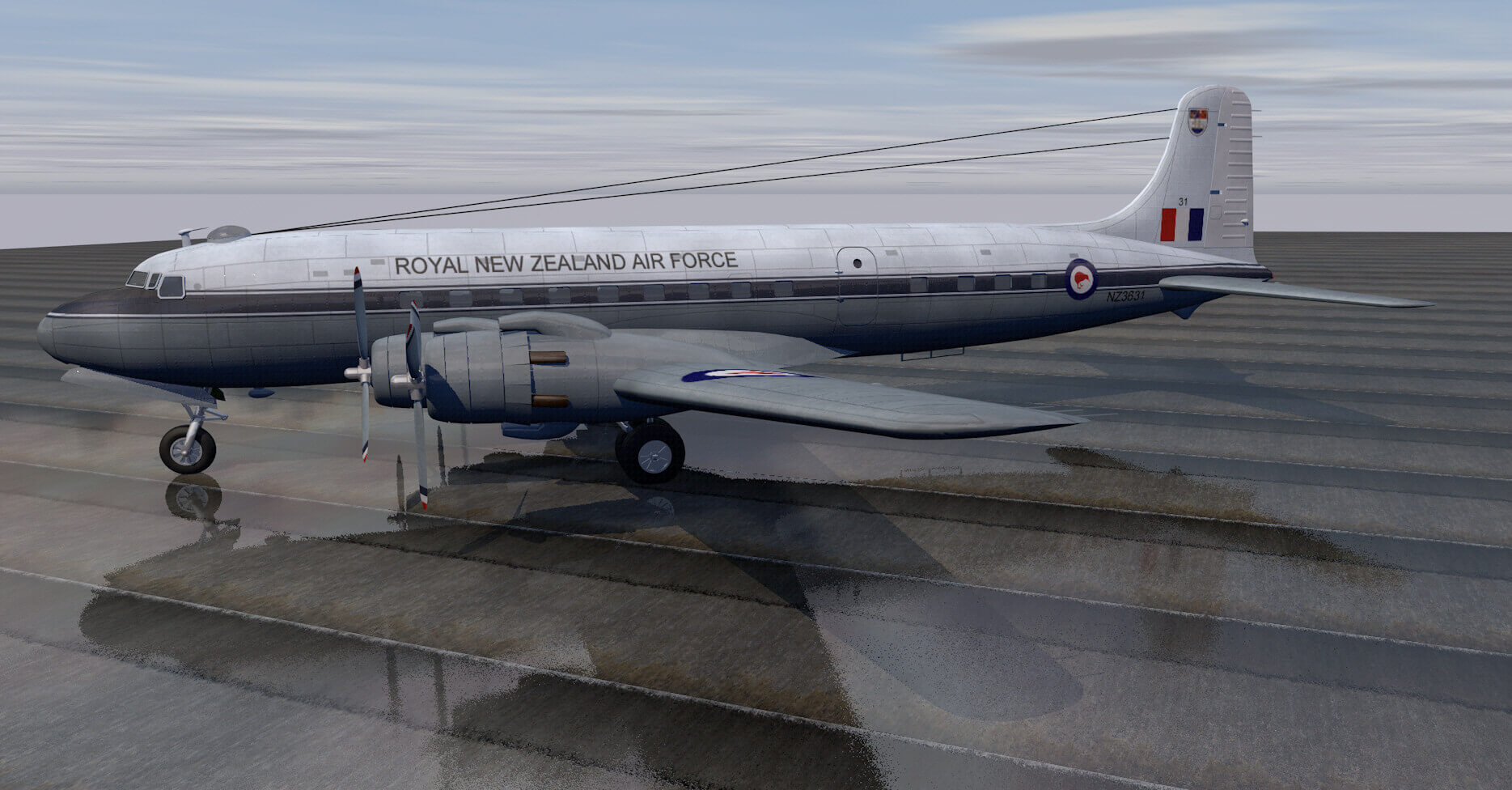 Douglas DC-6 3D Model by ChipBassChaos