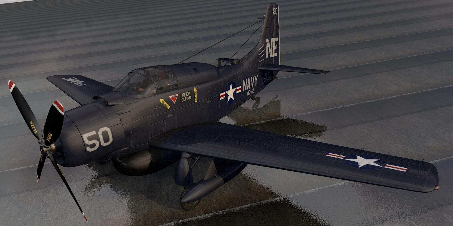 Douglas EA-1E or AD-5W Skyraider 3D Model by ChipBassChaos