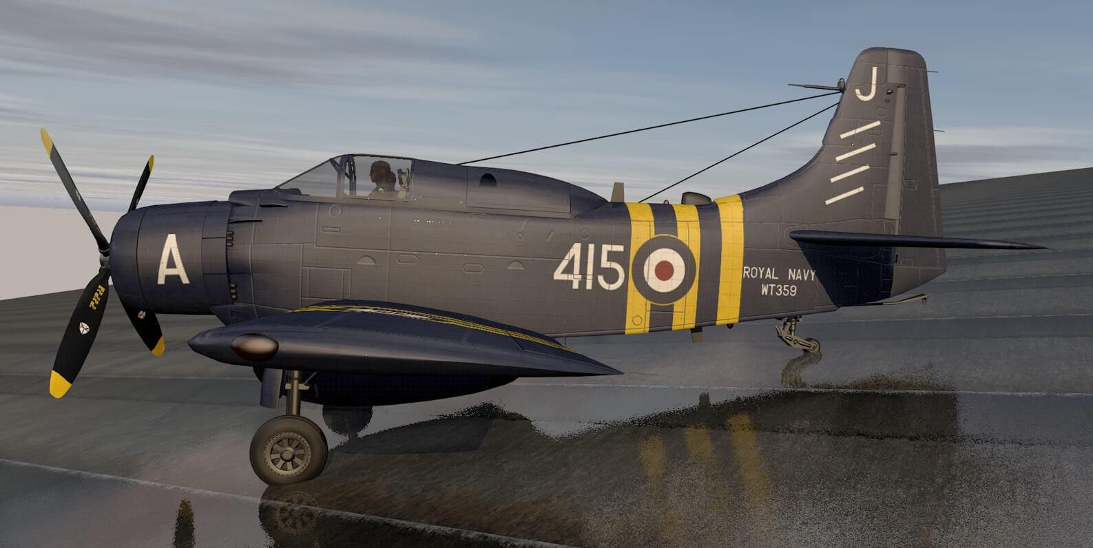 Douglas EA-1E or AD-5W Skyraider 3D Model by ChipBassChaos