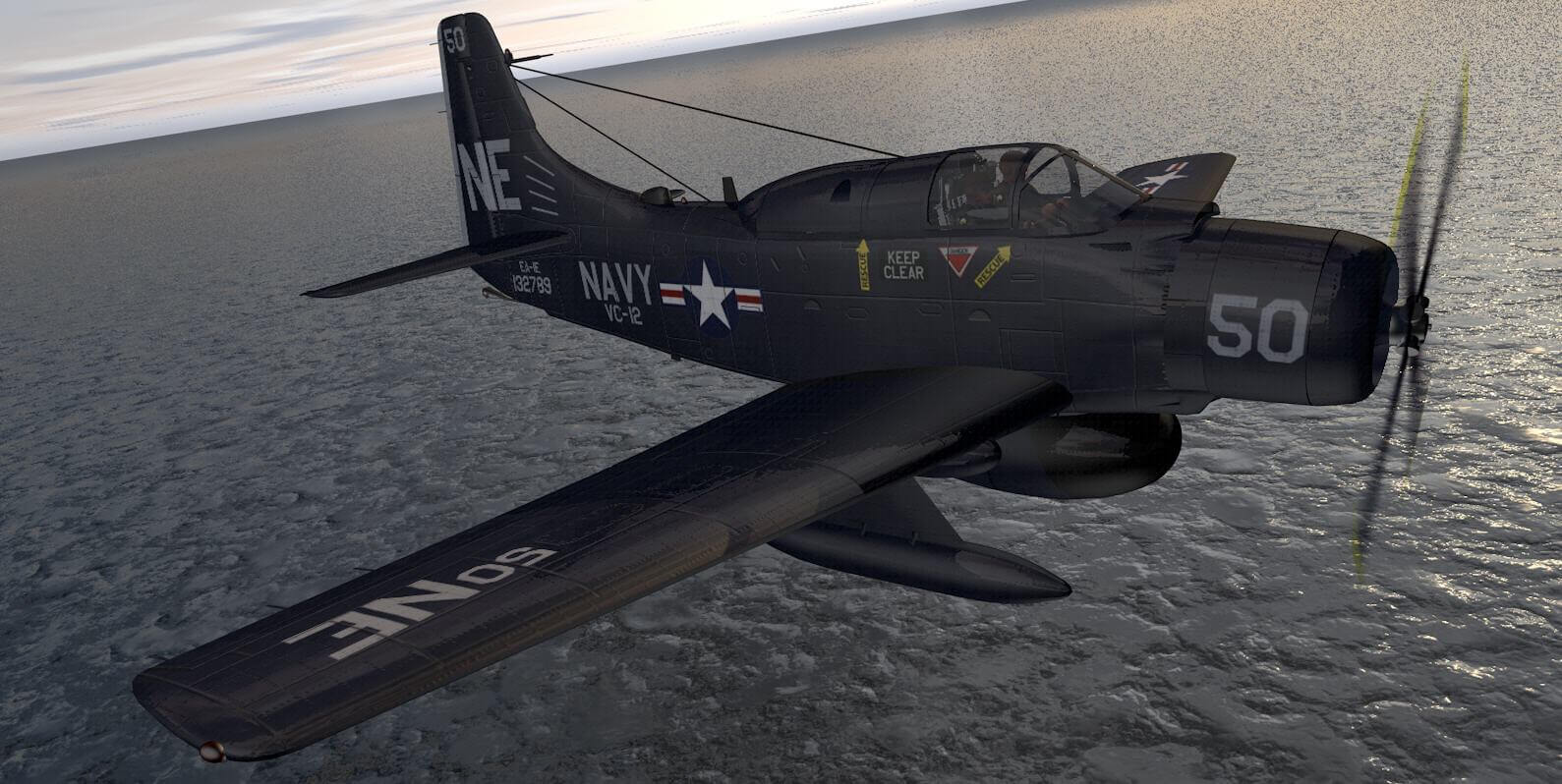 Douglas EA-1E or AD-5W Skyraider 3D Model by ChipBassChaos