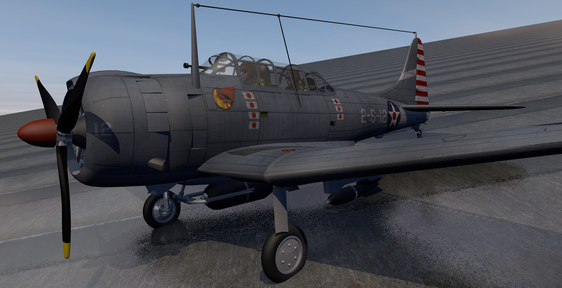 Douglas SBD-3 Dauntless 3D Model by ChipBassChaos