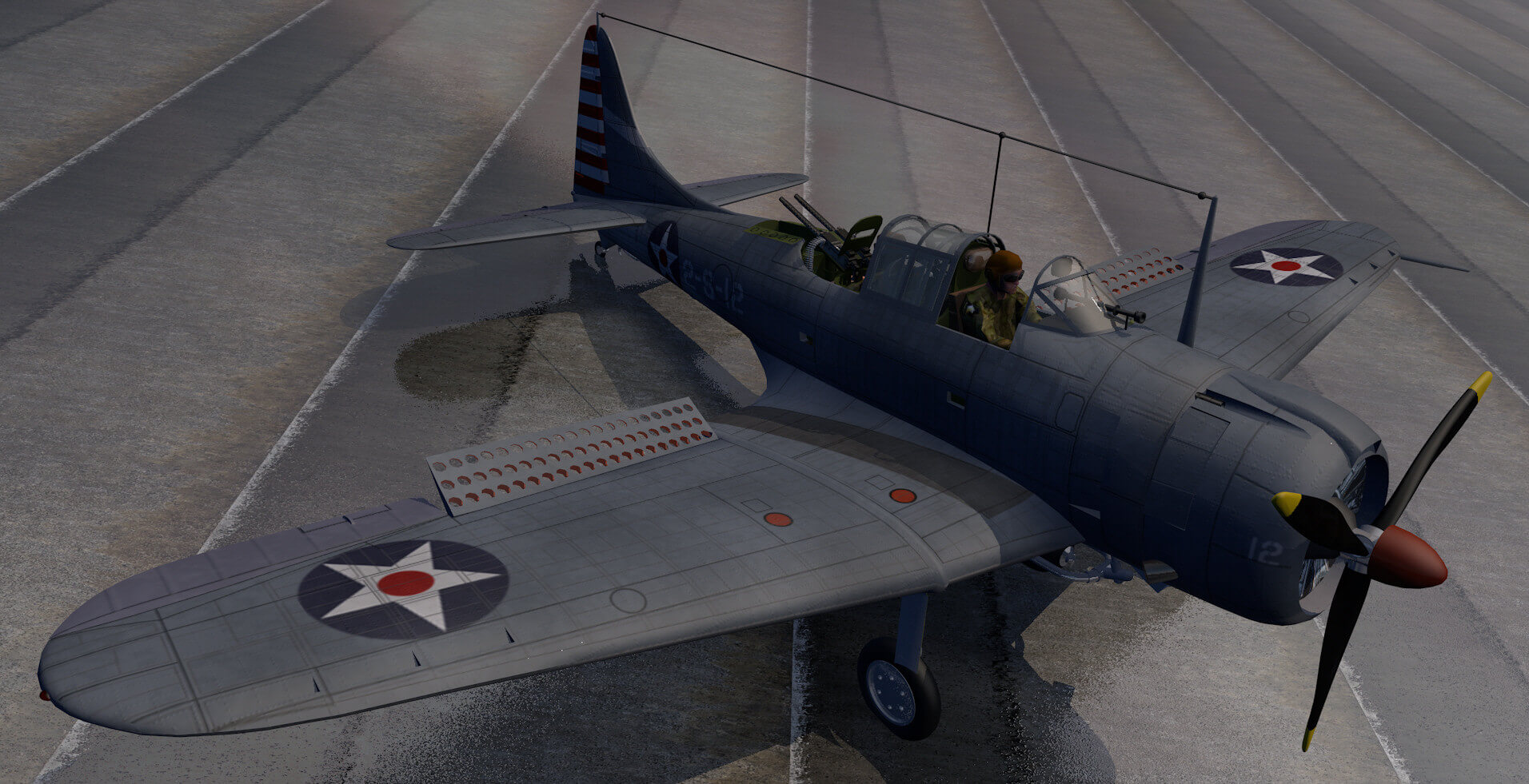 Douglas SBD-3 Dauntless 3D Model by ChipBassChaos