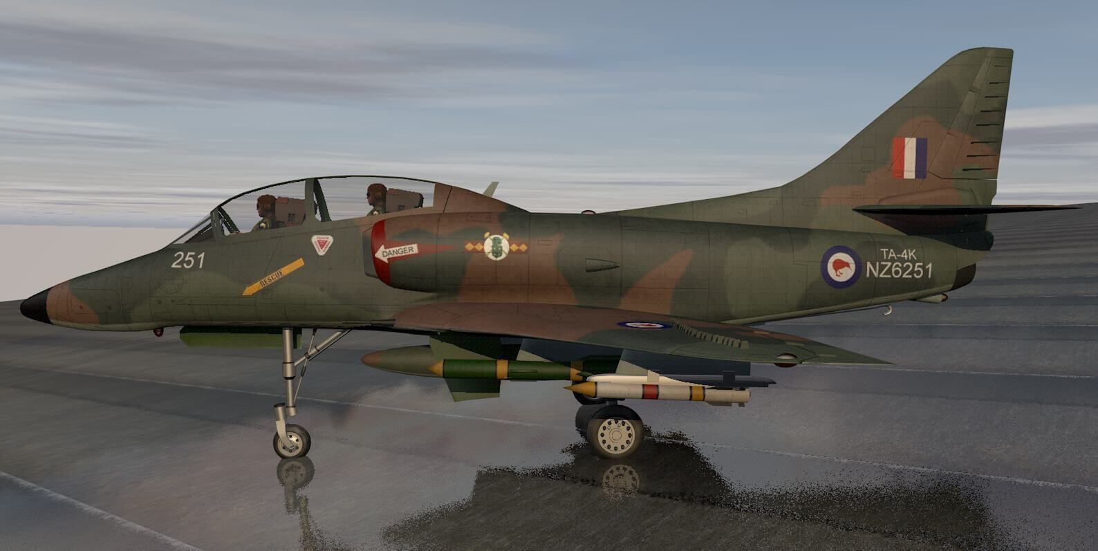 Douglas TA-4K Skyhawk 3D Model by ChipBassChaos