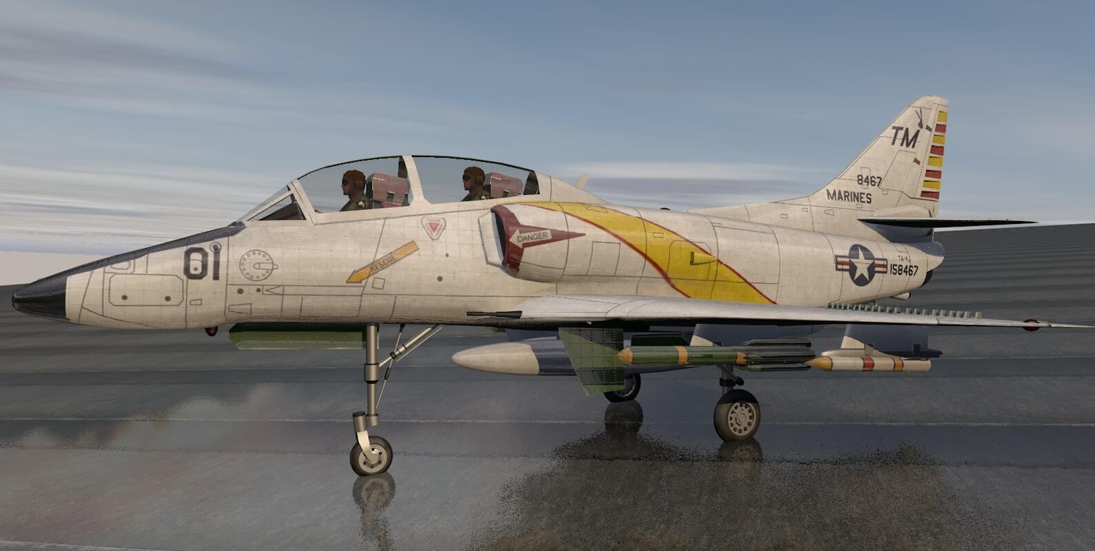 Douglas TA-4K Skyhawk 3D Model by ChipBassChaos