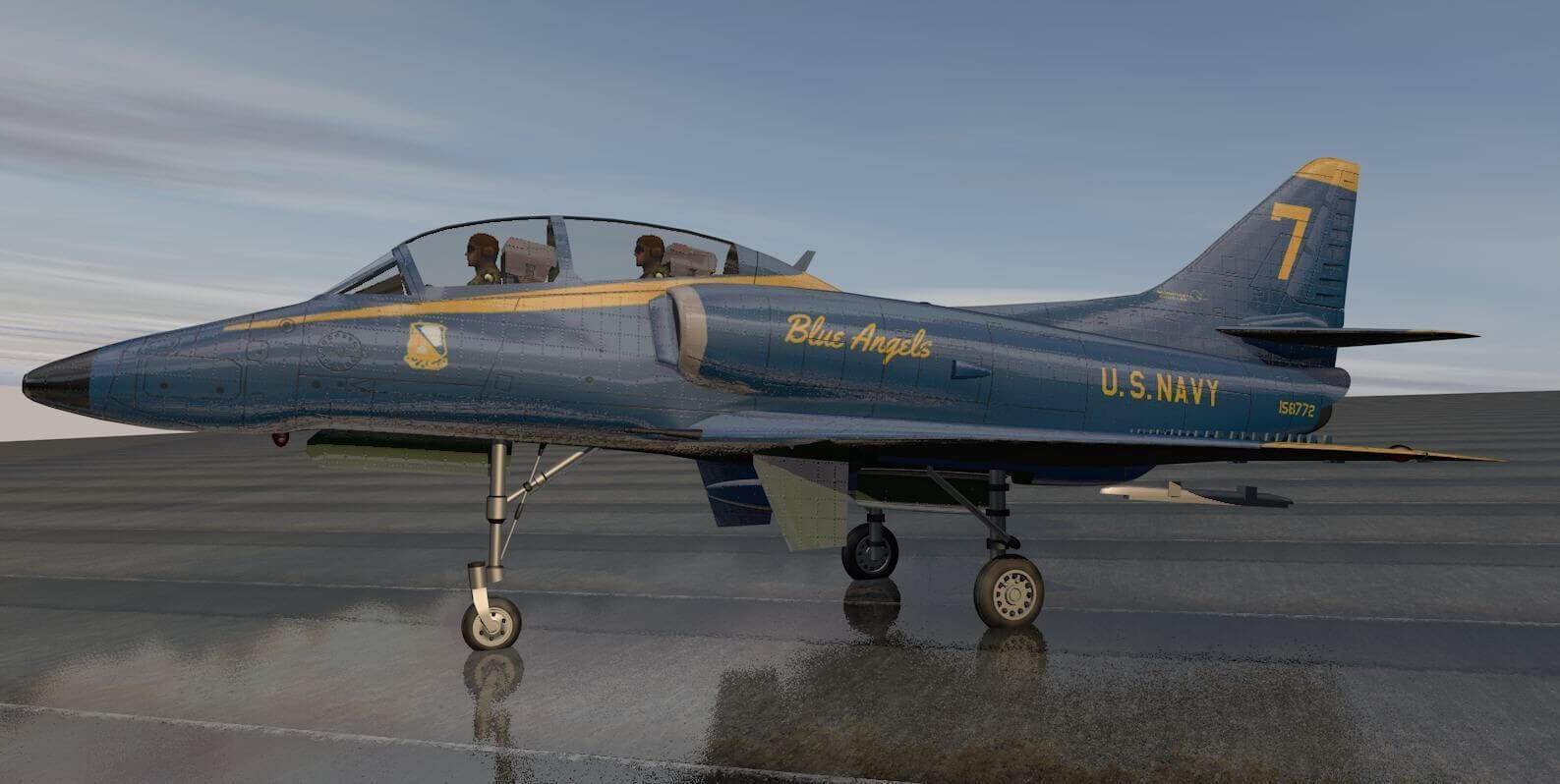 Douglas TA-4K Skyhawk 3D Model by ChipBassChaos