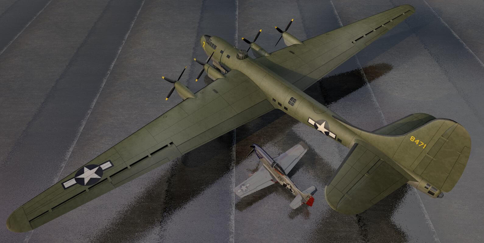 Douglas XB-19A Behemoth 3D Model by ChipBassChaos