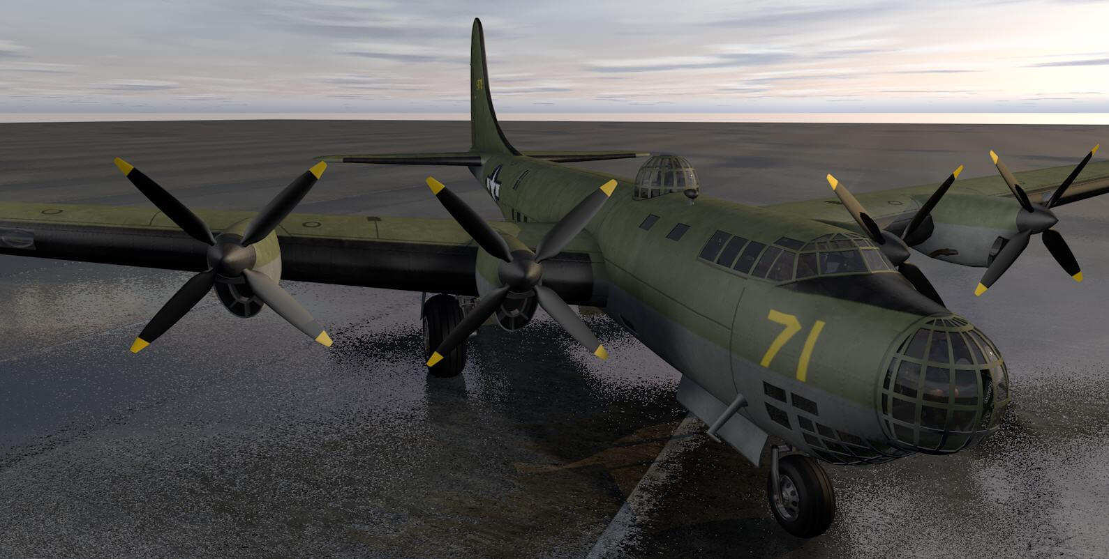 Douglas XB-19A Behemoth 3D Model by ChipBassChaos