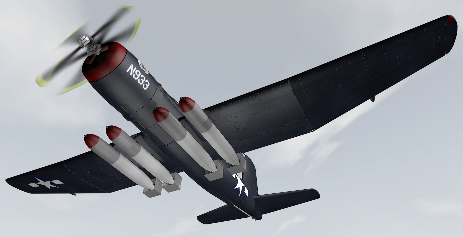 Douglas XTB2D-1 Skypirate 3D Model by ChipBassChaos