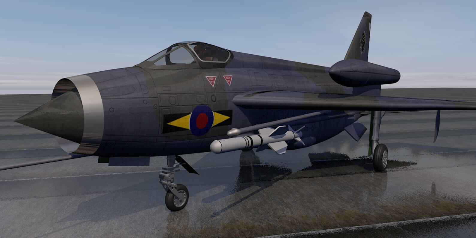 English Electric (BAC) Lightning F-6 3D Model by ChipBassChaos