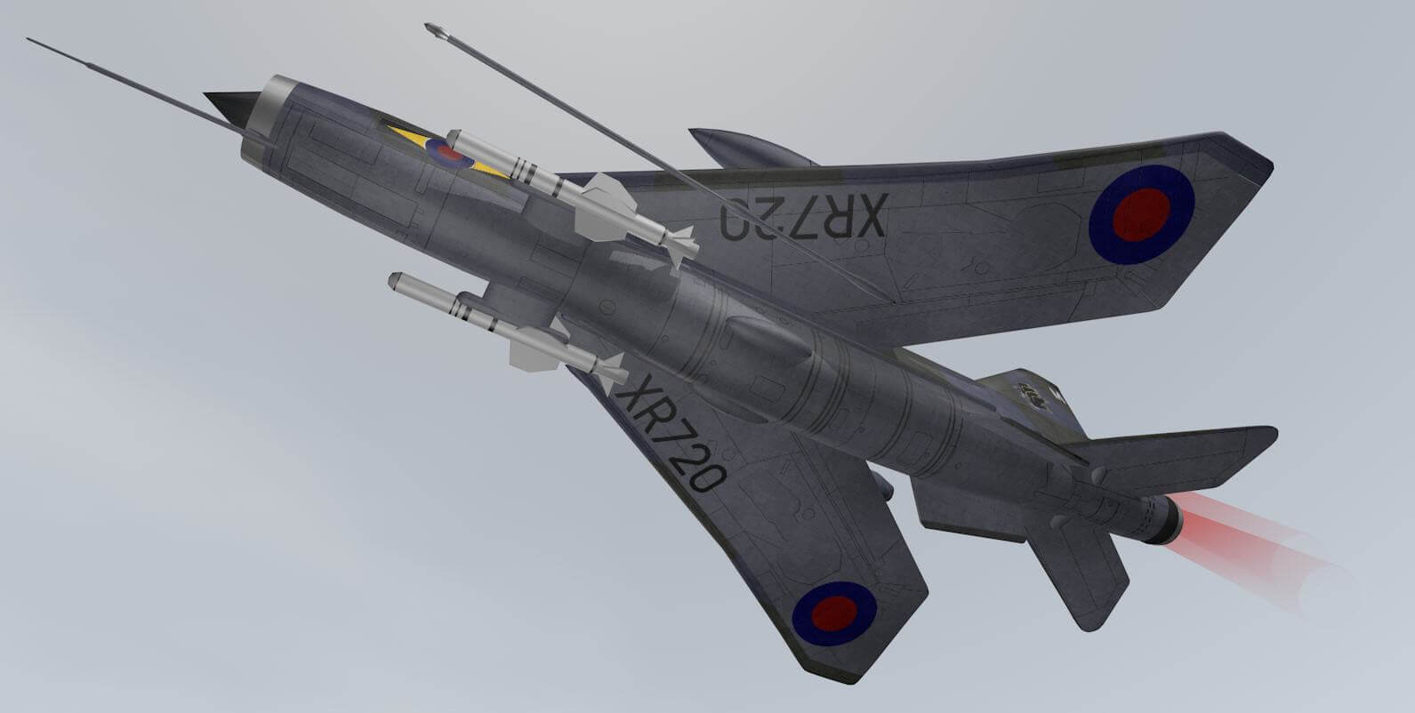 English Electric (BAC) Lightning F-6 3D Model by ChipBassChaos
